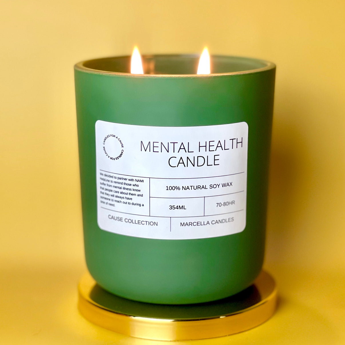 Mental Health Cause Candle by Marcella Candles